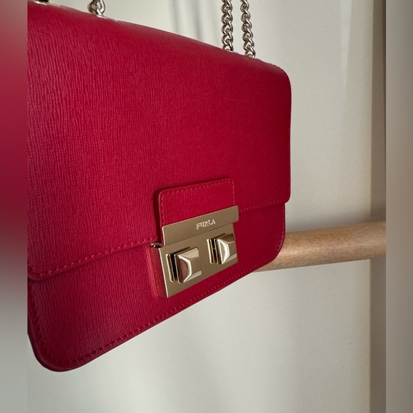 Furla | Bags | Nwt Furla Bella Mini Crossbody Bag In Red Made Of ...